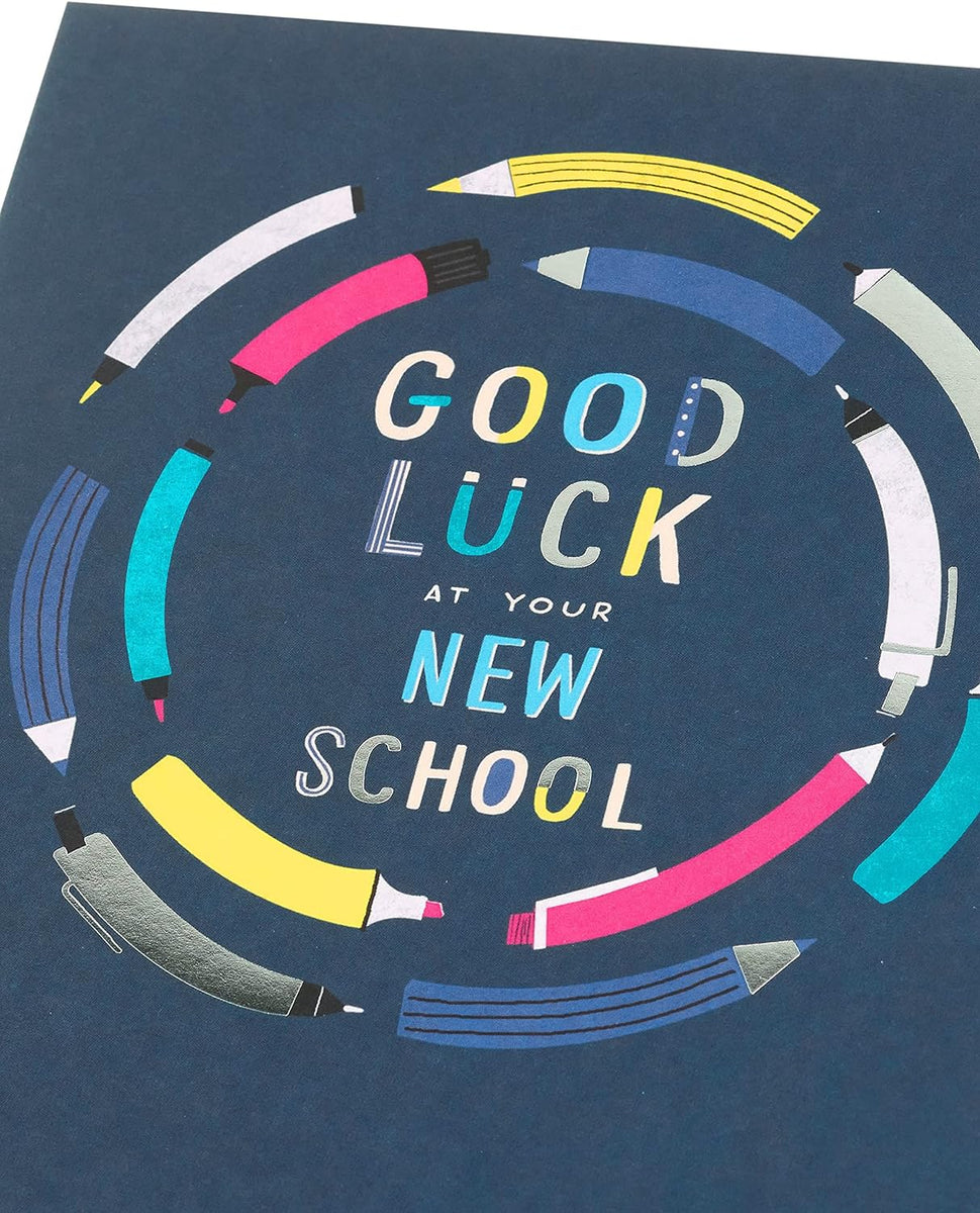 Stationary Design Good Luck At Your New School Card – Collect Cards