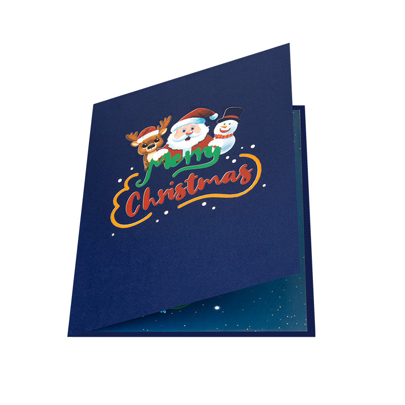 Festive Cheer 3D Pop Up Merry Christmas Card – Collect Cards