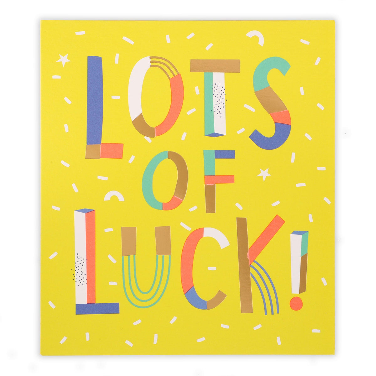 Good Luck Lettering Lots Of Luck Card – Collect Cards