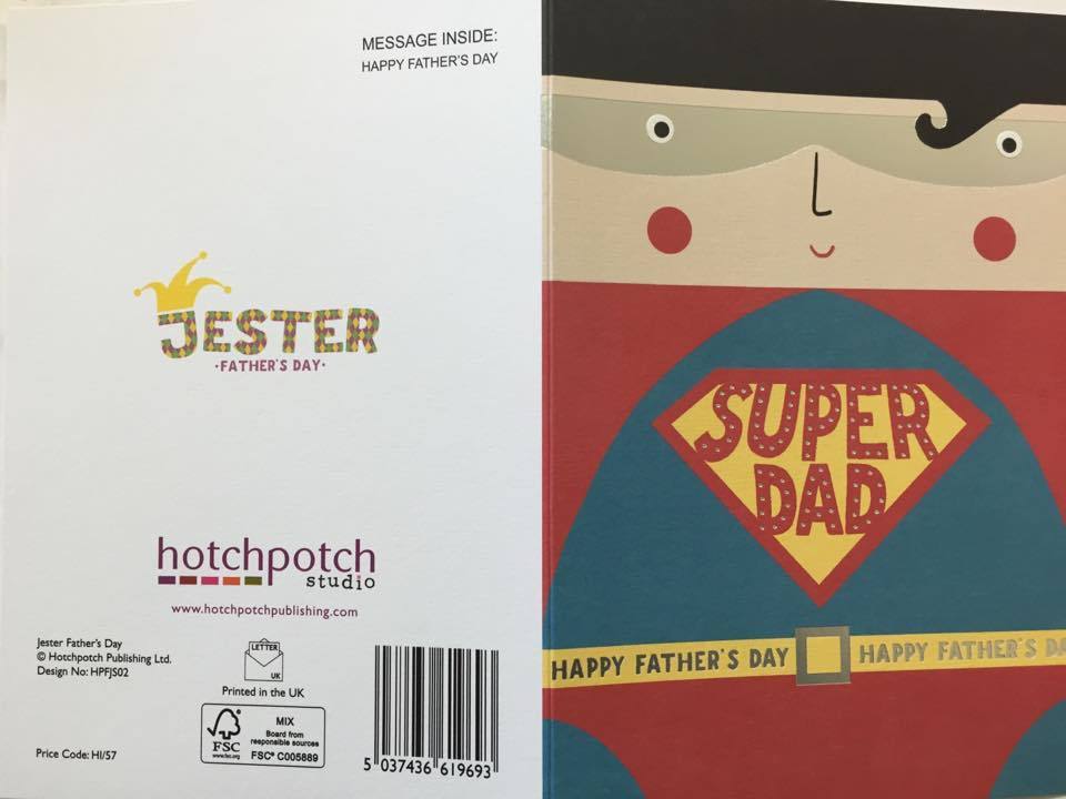 Super Dad Happy Father's Day Card – Collect Cards
