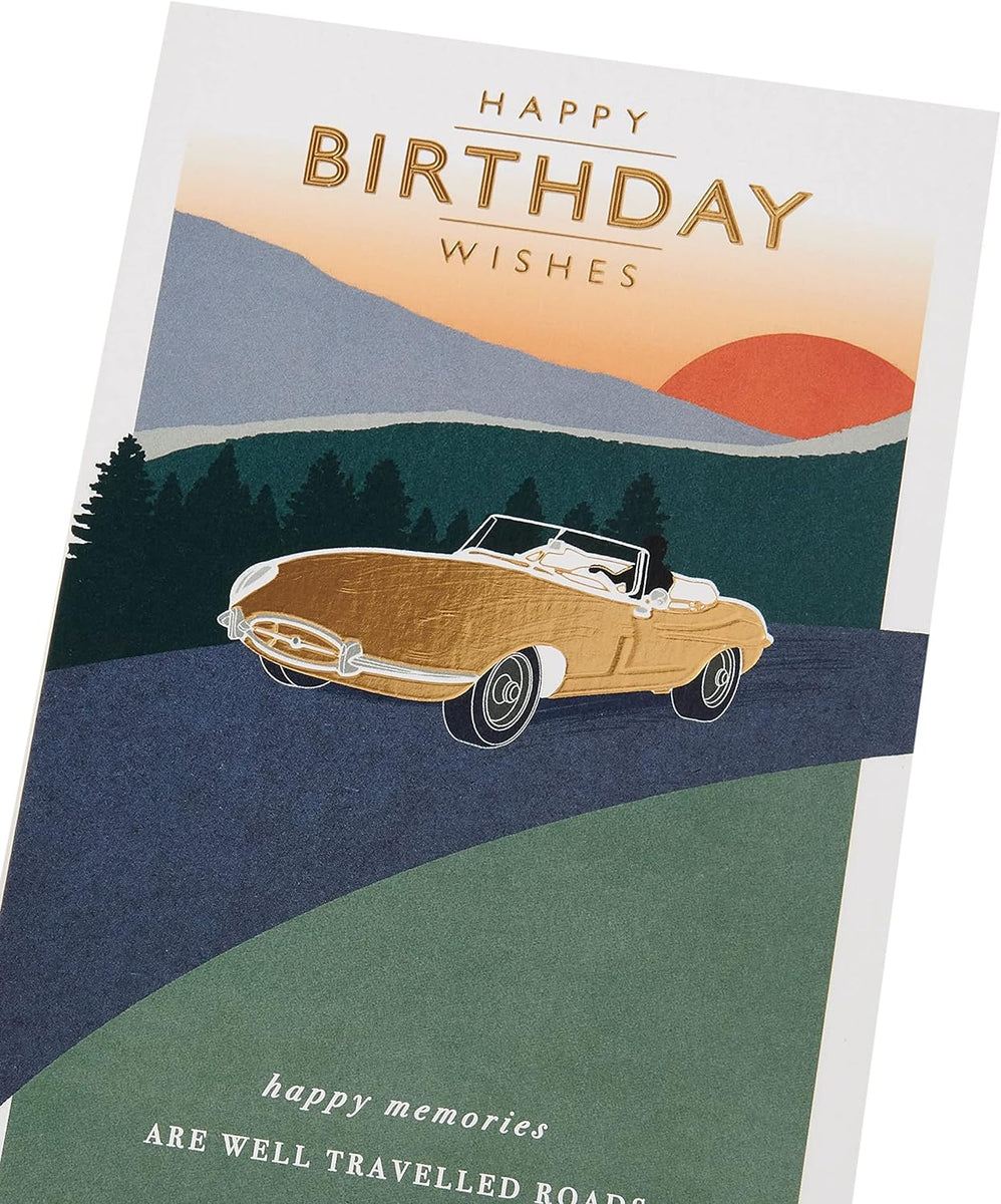 Classic Car Design Birthday Card For Him/Male/Friend – Collect Cards
