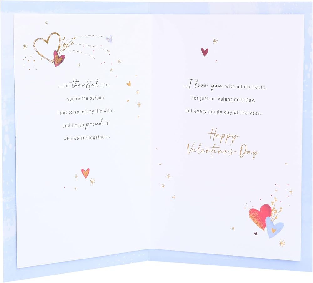 Dual Hearts Design Husband Valentine's Day Card – Collect Cards
