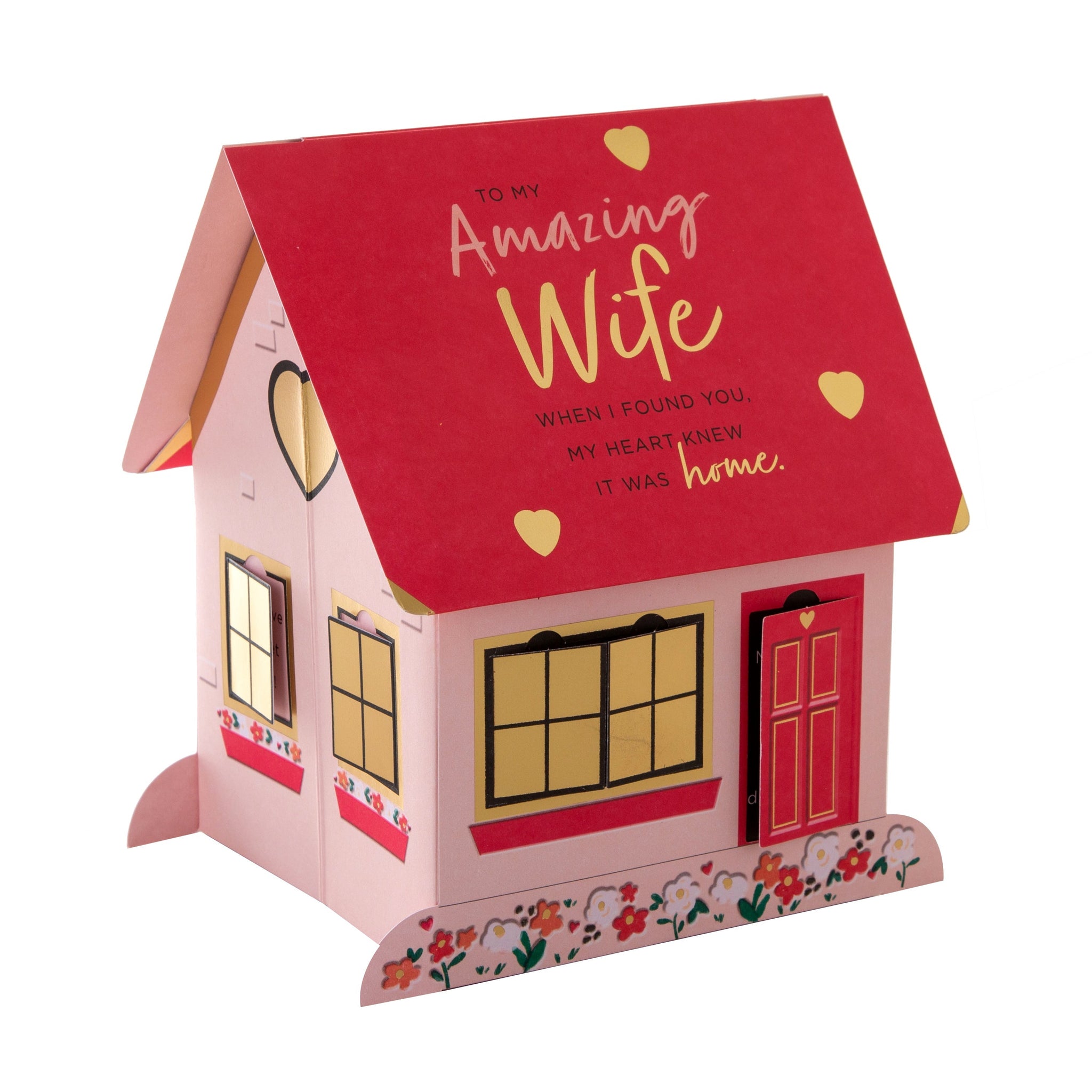 Pop Up 3D House Design Wife Valentine's Day Card – Collect Cards