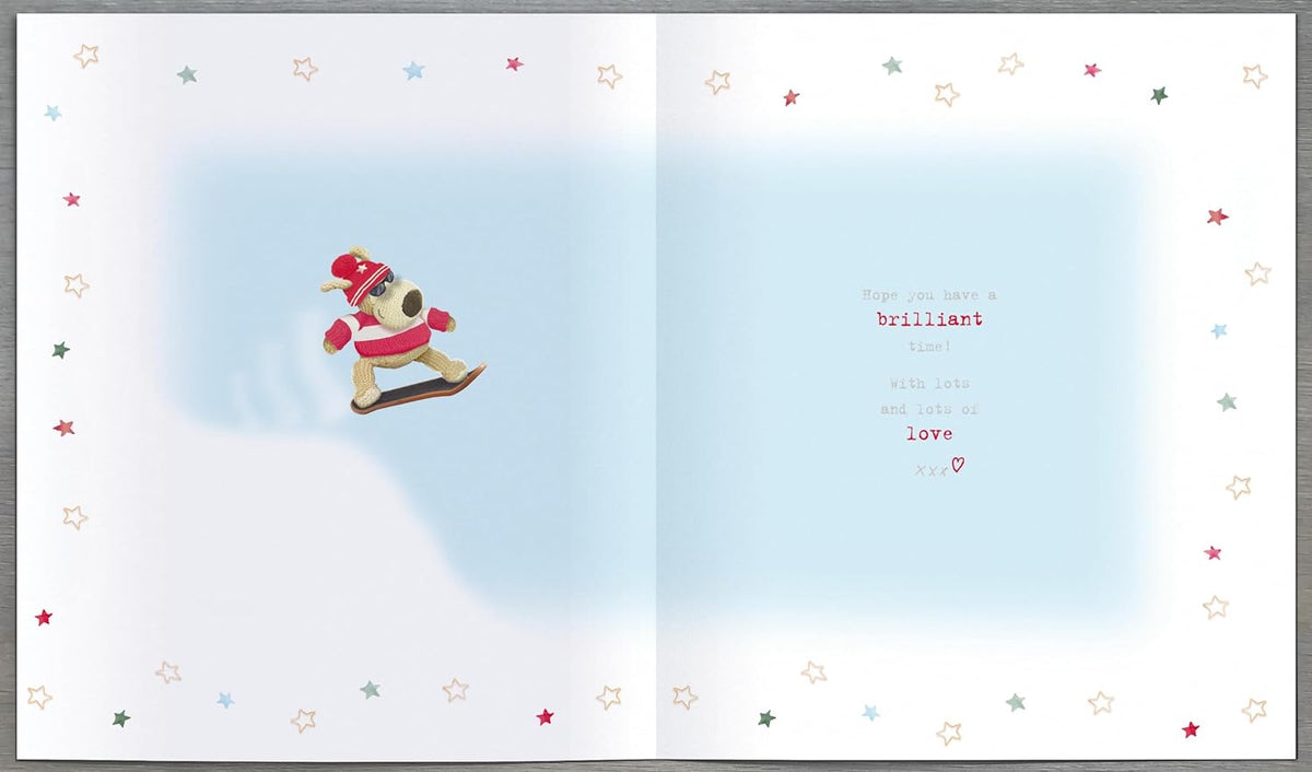 Boofle Amazing Snowboarding Son Christmas Card – Collect Cards