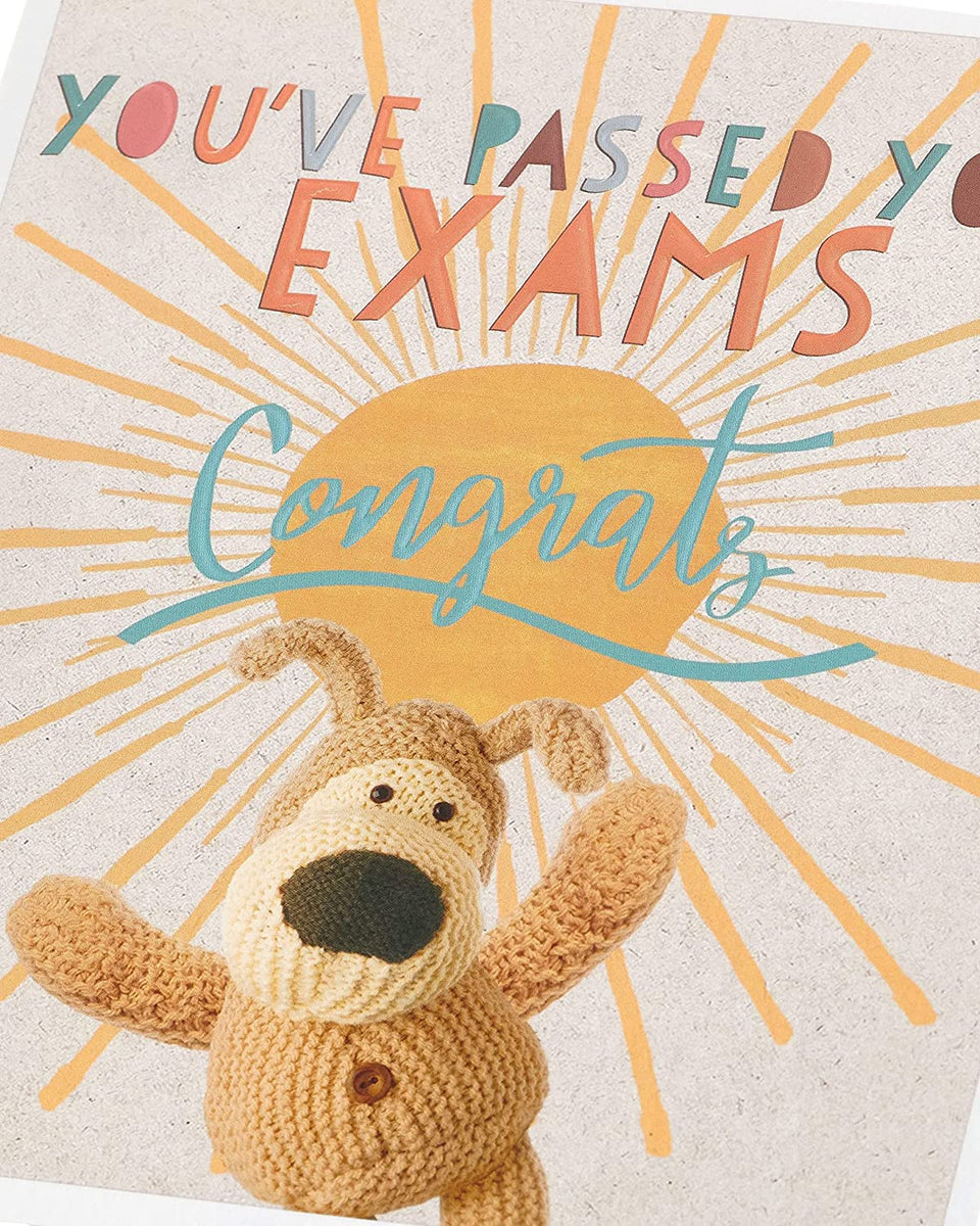 Boofle Cute Design Passing Exams Congratulations Card – Collect Cards