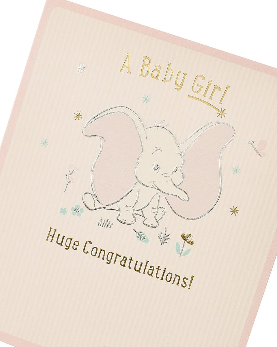 Disney Dumbo New Baby Girl Congratulations Card – Collect Cards