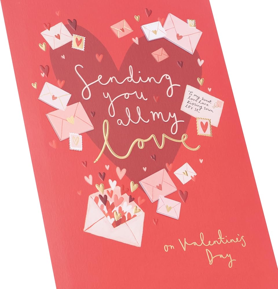 Envelope of Hearts Design Valentine's Day Card – Collect Cards