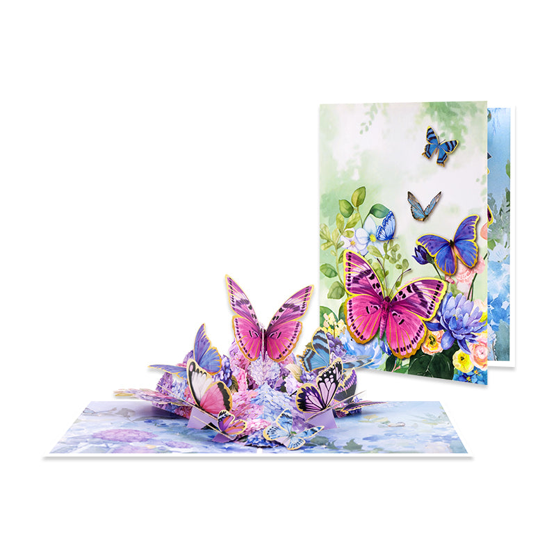 Fluttering Grace Pop Up Butterfly 3D Pop Up Card – Collect Cards