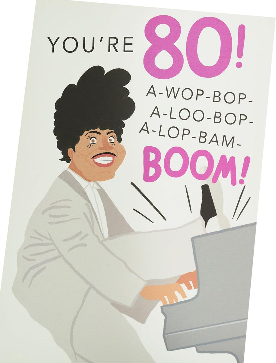 Little Richard Design 80th Birthday Card – Collect Cards