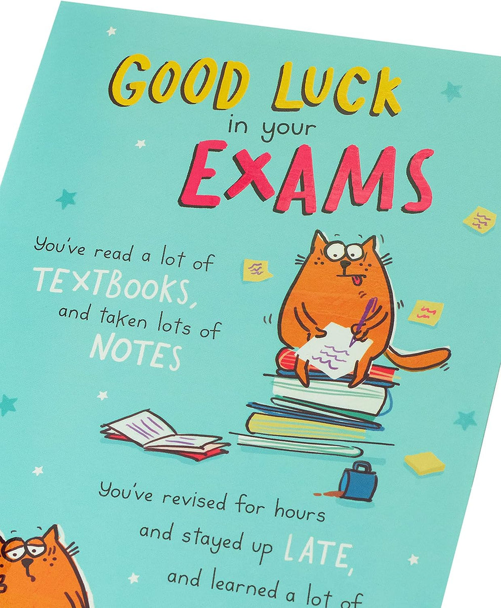 Funny Good Luck in Your Exam Card – Collect Cards
