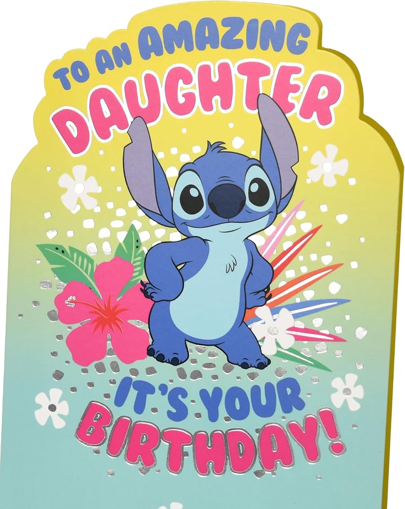 Disney Stitch Daughter Birthday Card – Collect Cards