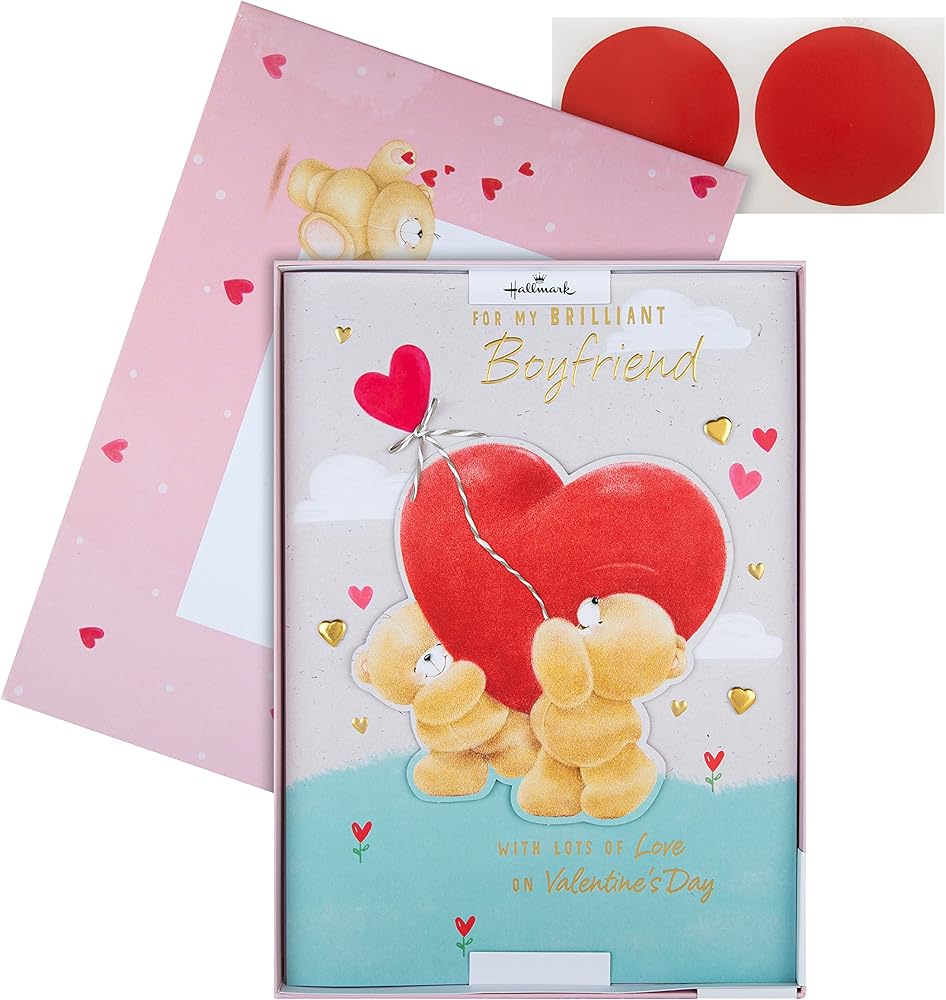 Adorable Forever Friends Design Luxury Boyfriend Valentine's Day Card ...