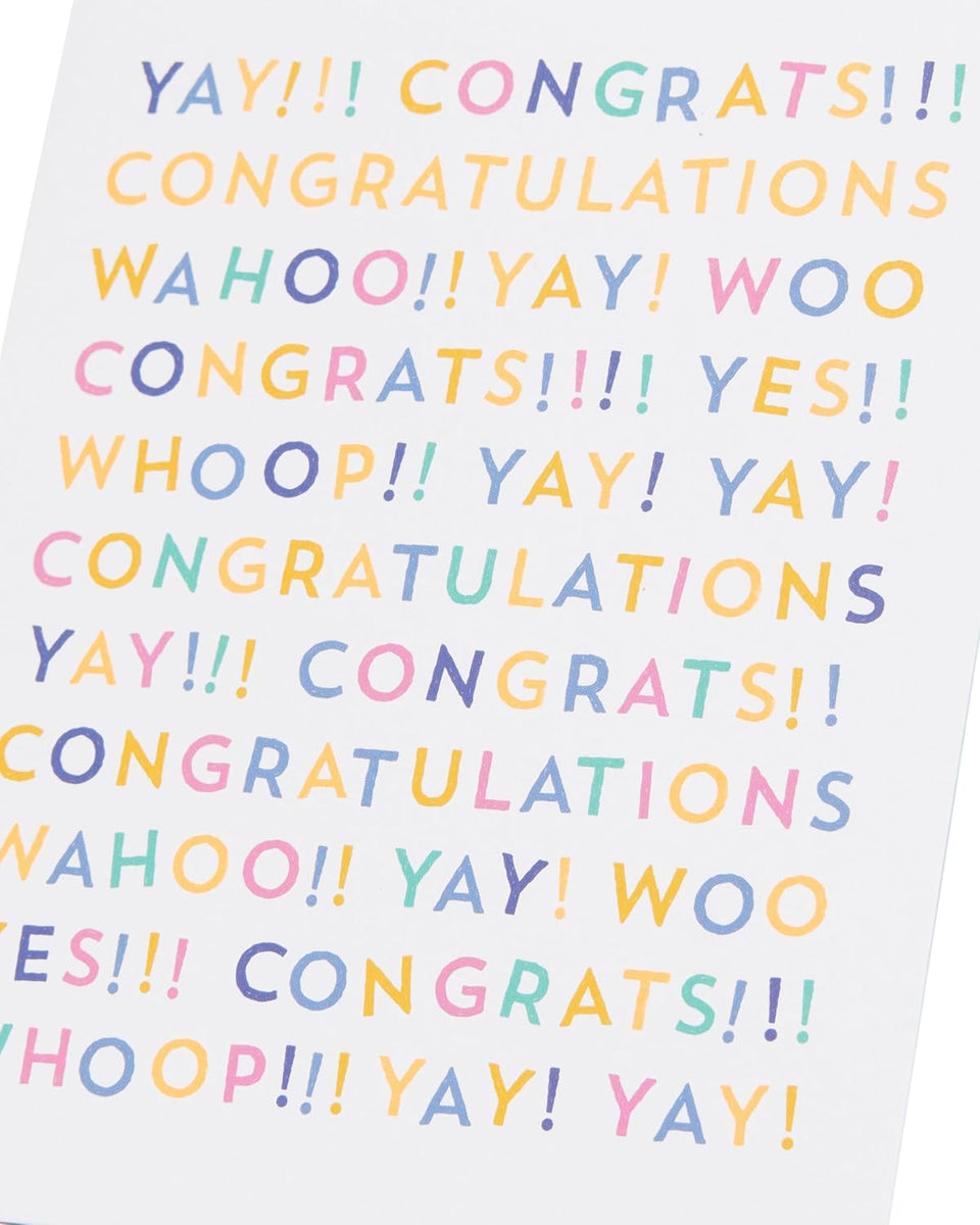 Colourful Text Design Congratulations Card for Him/Her/Friend – Collect ...
