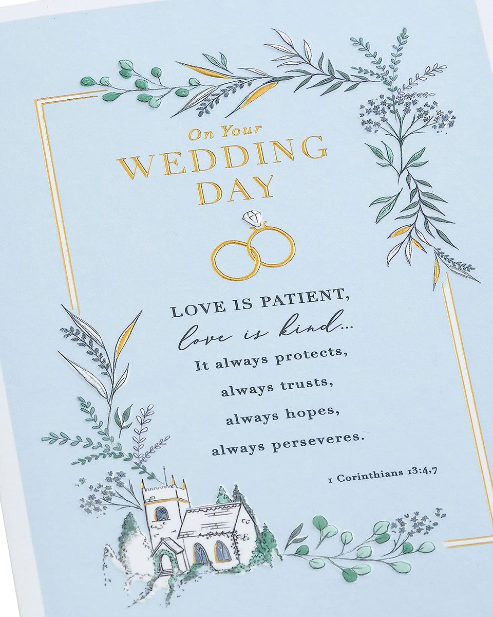 Traditional Church Design Wedding Congratulations Card – Collect Cards