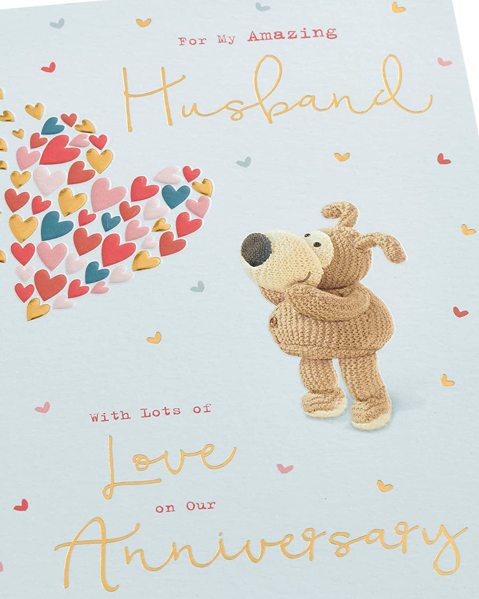 Boofle Cute Design Husband Anniversary Card – Collect Cards