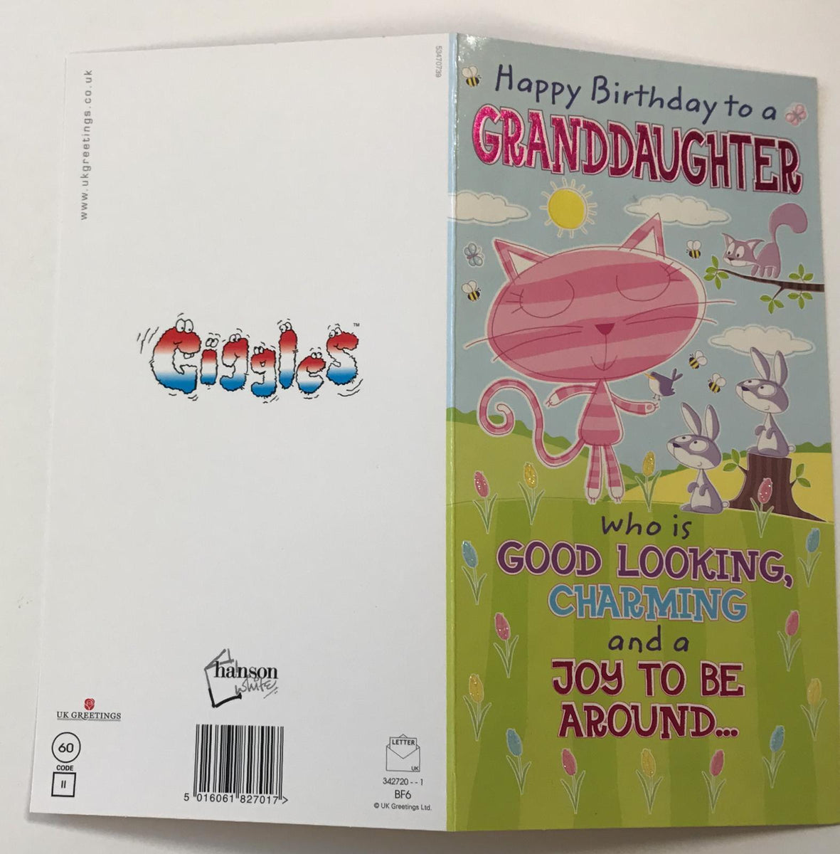 Hanson White Granddaughter Humour Birthday Card – Collect Cards