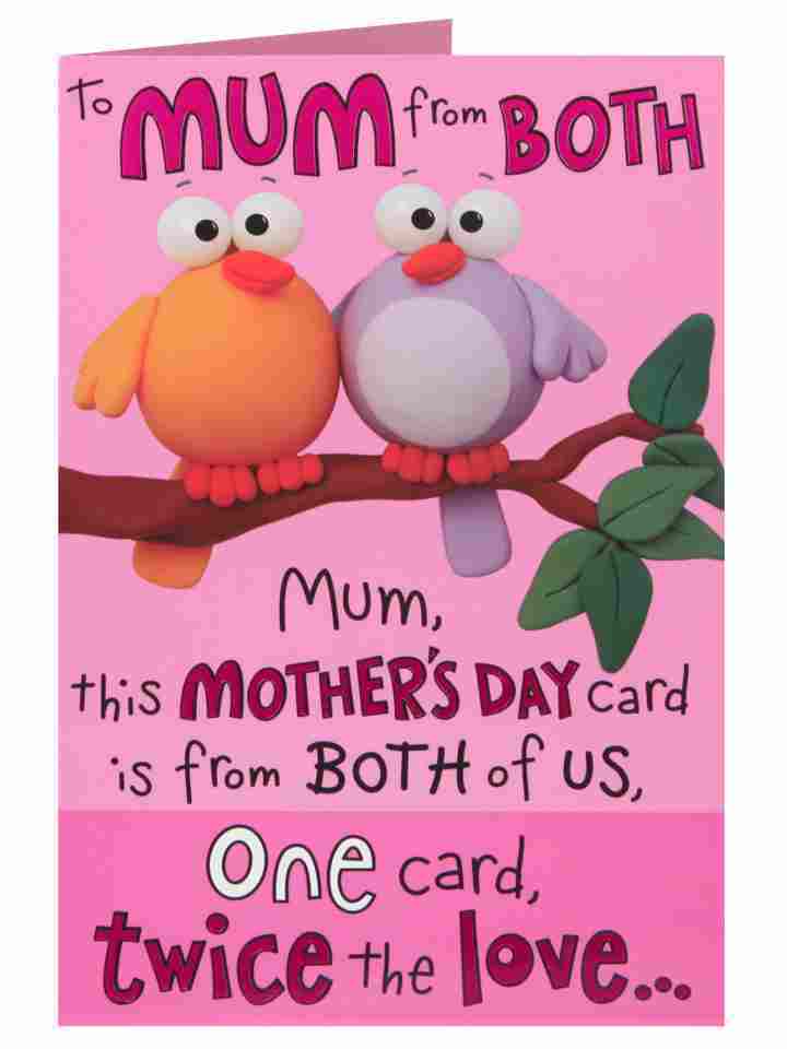 Mum From Both of Us Twice The Love Mother's Day Card – Collect Cards