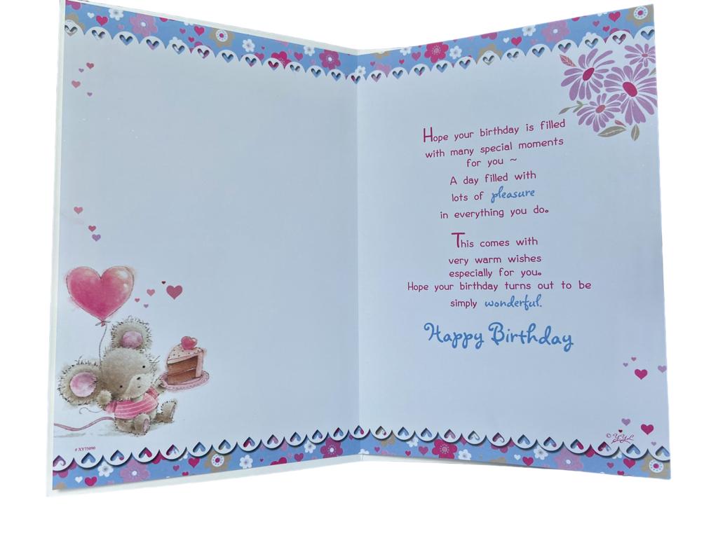 Happy Birthday Cute Sentimental Greetings Card For Her – Collect Cards