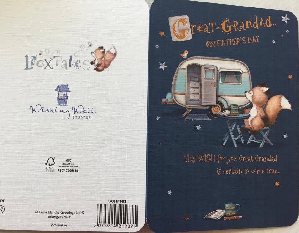 Great Granddad Father's Day Card – Collect Cards