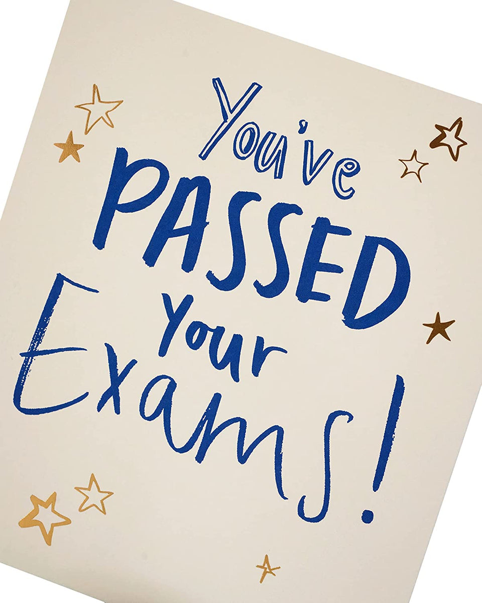 Well Done You've Passed your Exams Foil Finish Card – Collect Cards