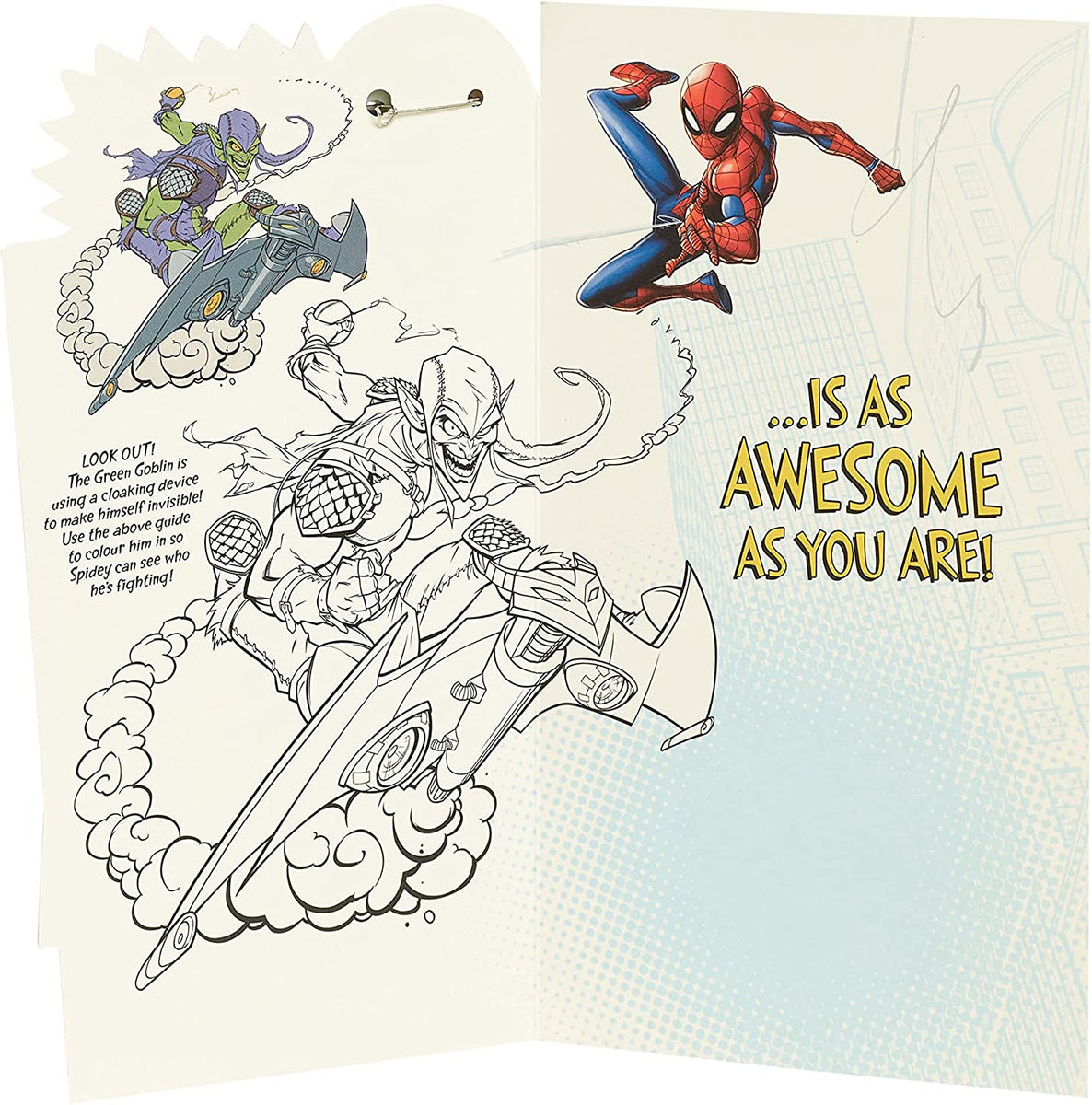 Marvel Spider Man 6th Birthday Card with Badge – Collect Cards